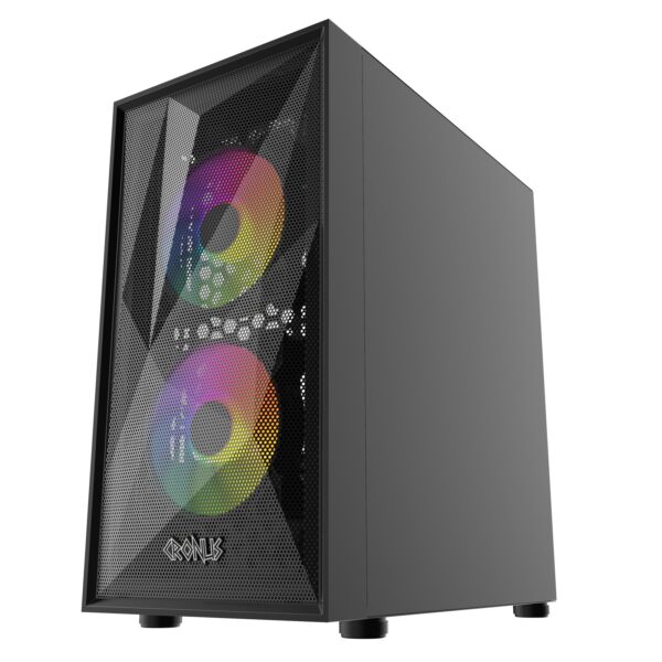 CRONUS Theia Case, Gaming, Black, Micro Tower Mesh Front Panel for ...