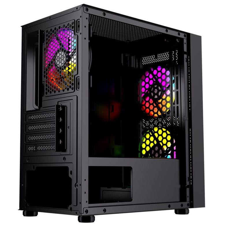 CRONUS Theia Case, Gaming, Black, Micro Tower Mesh Front Panel for ...