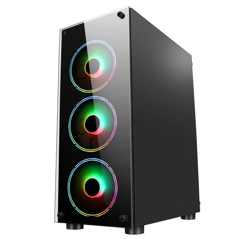 CIT Mirage F6 6x RGB Rainbow Fans TG Front and Side Panel – PC Belfast ...