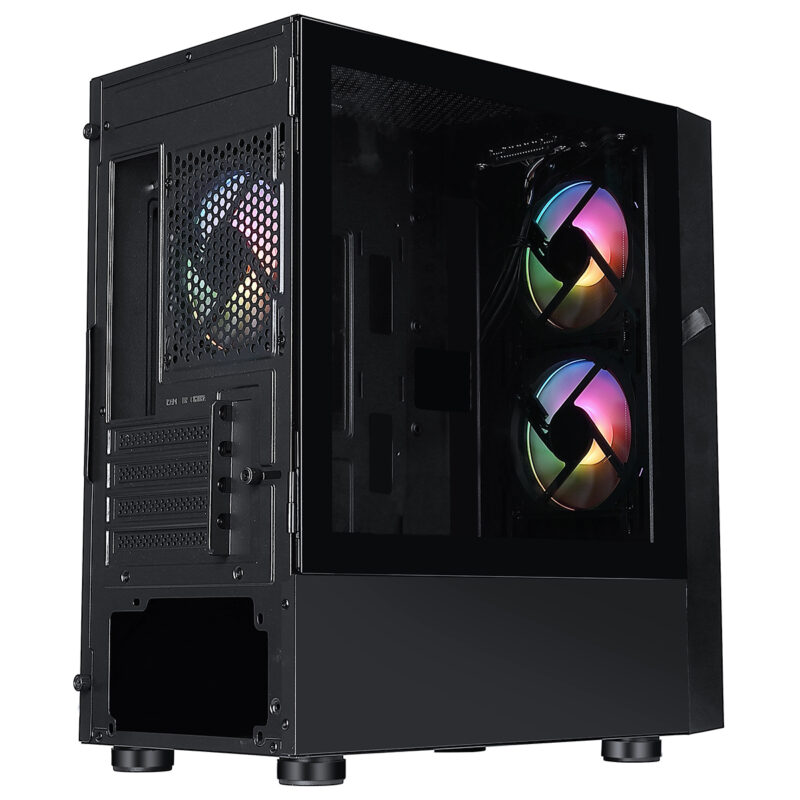 CIT Slammer Gaming Case 3 x ARGB Fans Mb Sync TG Side Panel – PC ...