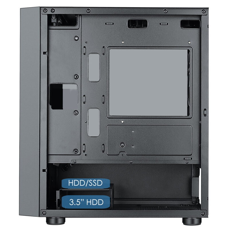 CIT Slammer Gaming Case 3 x ARGB Fans Mb Sync TG Side Panel – PC ...