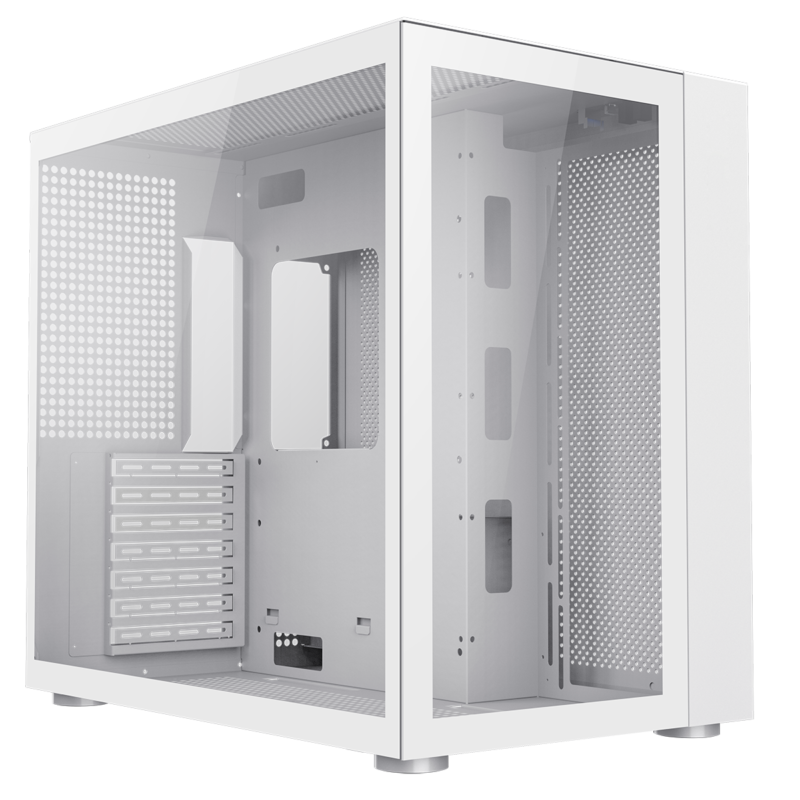 GameMax Infinity Mid-Tower ATX PC White Gaming Case Bundle With 6 x ...