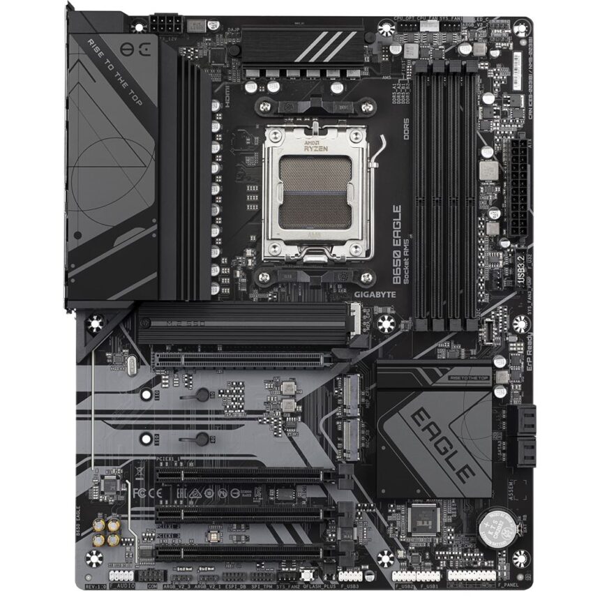 Gigabyte B650 EAGLE AX AMD AM5 Socket Motherboard, ATX, 4x DDR5 Slots ...